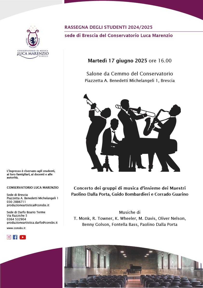 17 giugno 2025 – Rassegna degli studenti sede di Brescia 2024/2025 ...